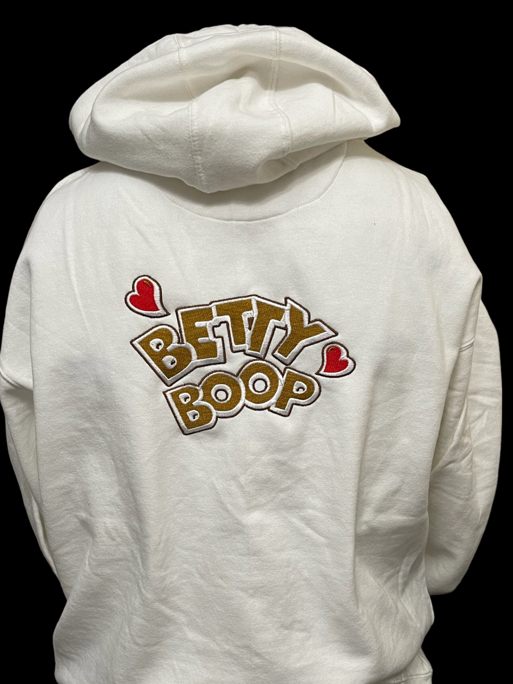 Betty Boop Front and Back and Hoodie Embroidered Pullover Hoodie - Etsy