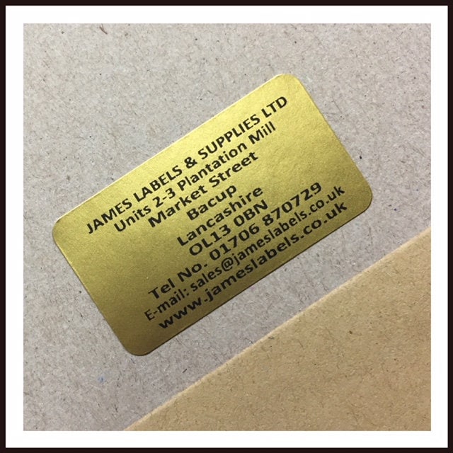 260 PERSONALISED Address / Return Address Labels Available in Gold ...