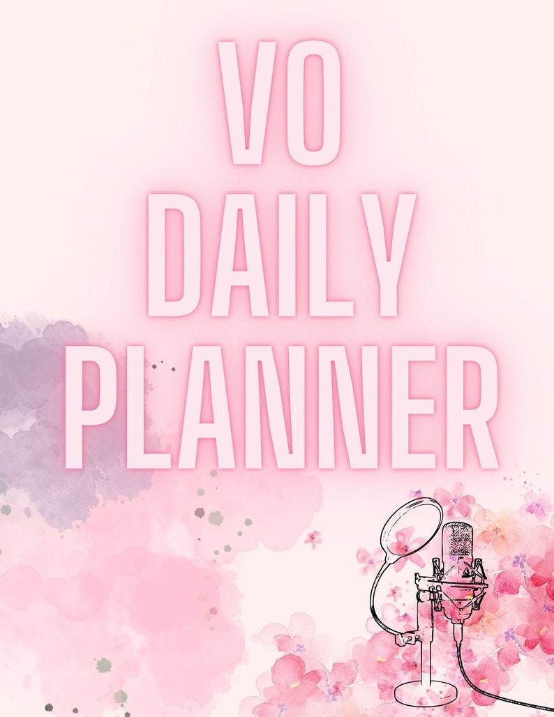 Voiceover Daily Planner - Etsy
