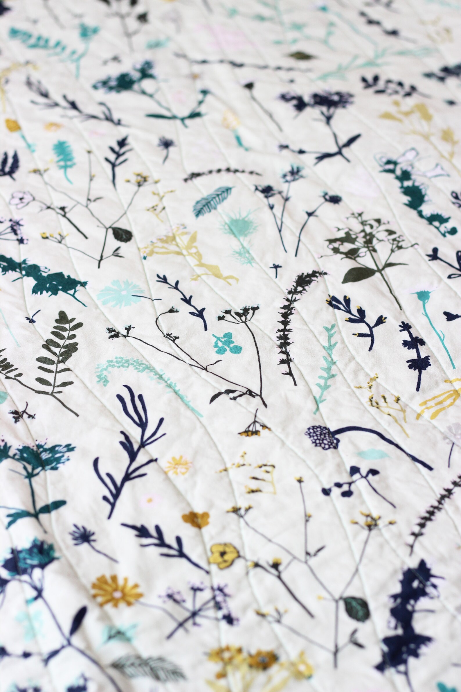 Botanical Baby Quilt Modern Baby Quilt Handmade Baby Quilt - Etsy