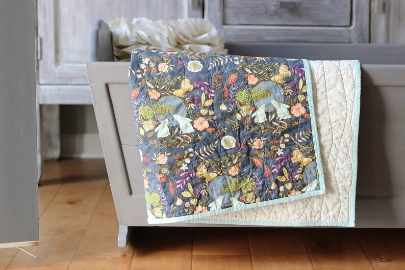 Handmade Baby Quilt Bunny Quilt Personalized Baby Quilt - Etsy