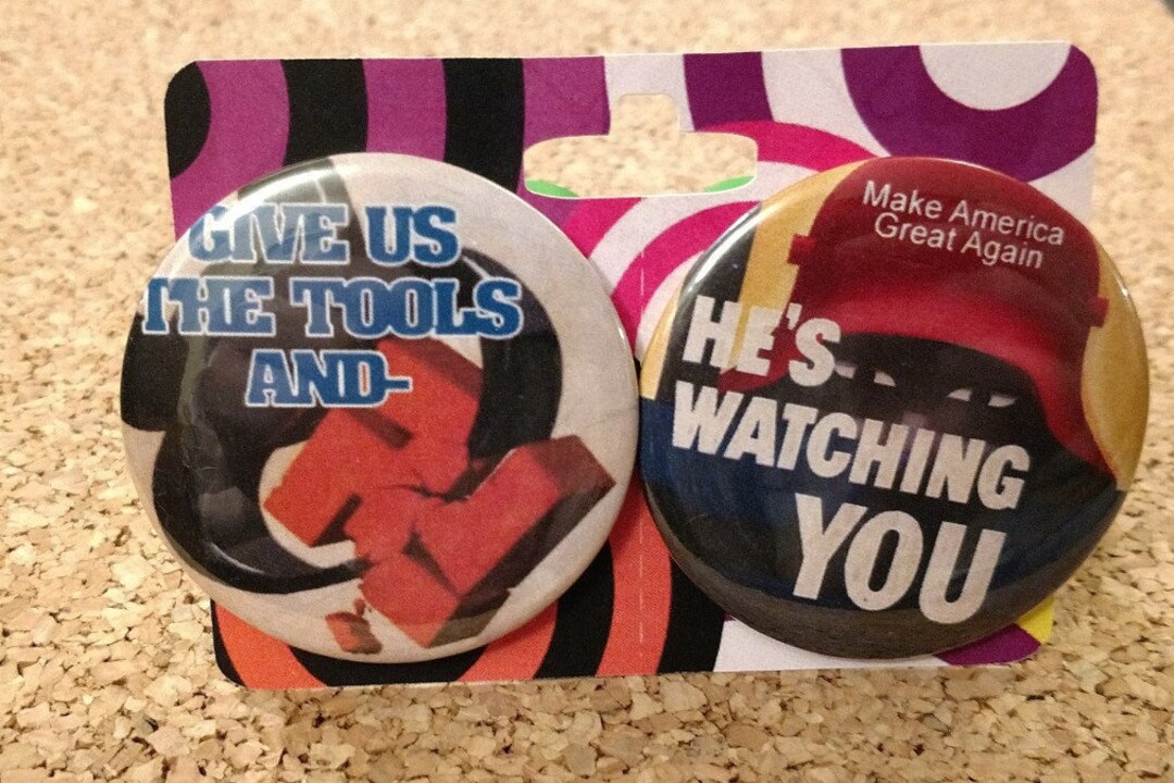 Anti Alt-right and Anti-nazi Pins WW2 Propaganda Posters MAGA RESIST 2 ...