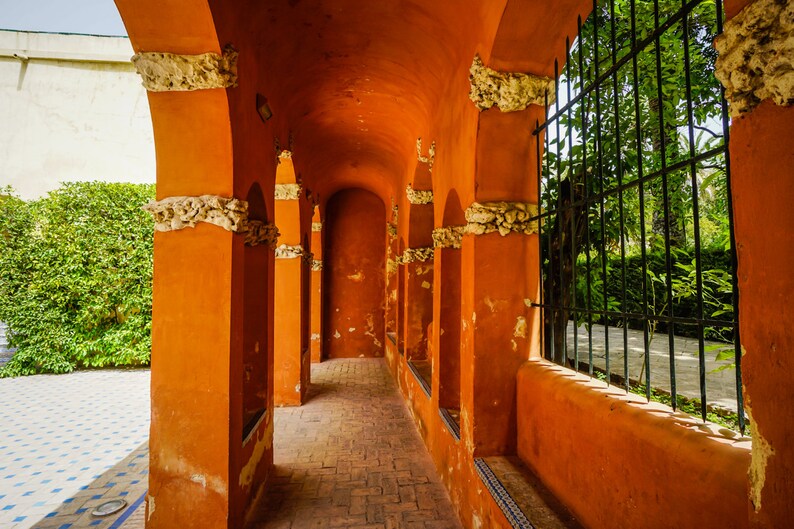 Vibrant Yellow & Orange Arch in Spain Digital Download, Wall Art ...