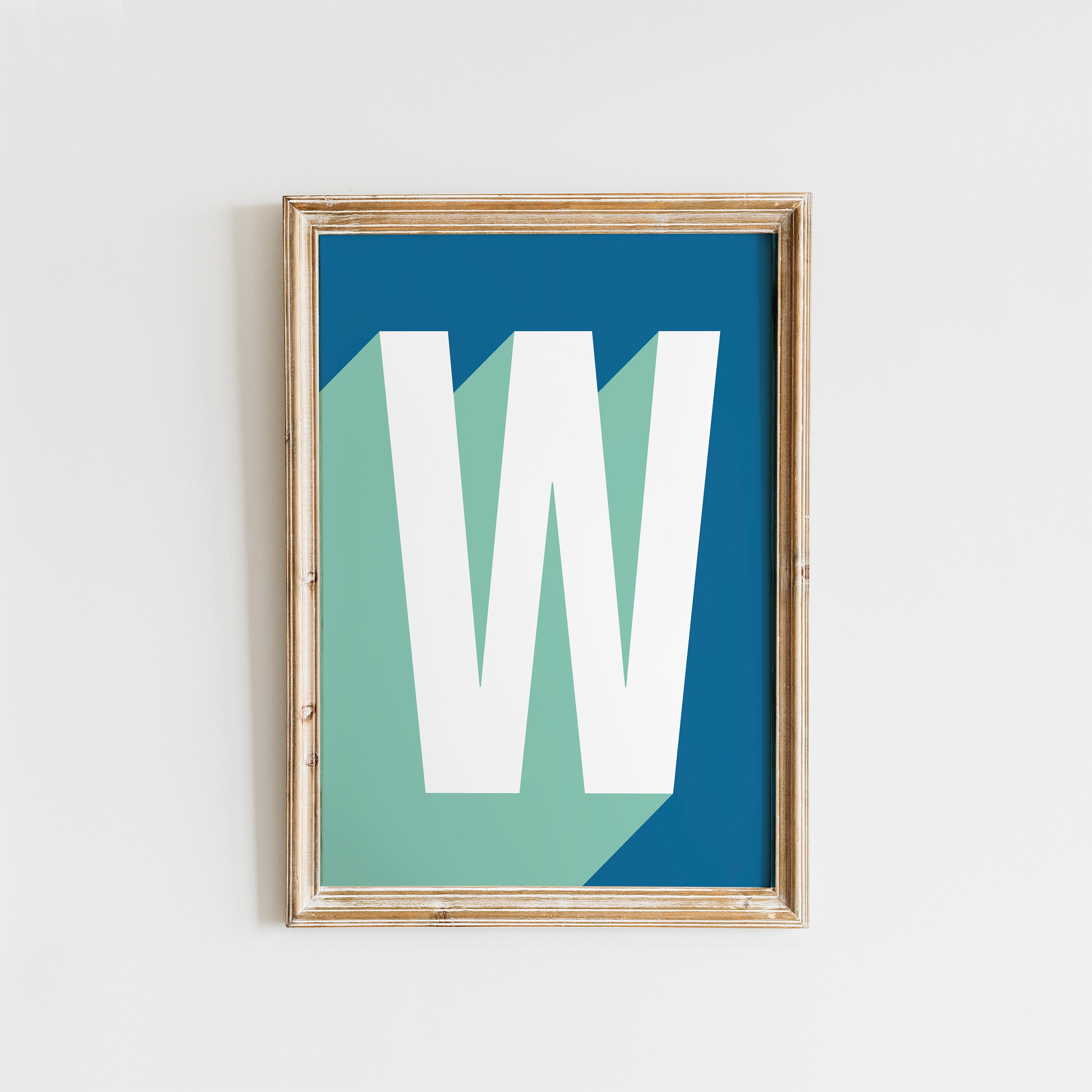 Letter W Initial Print, Alphabet Print, Kids Bedroom Print, Nursery ...