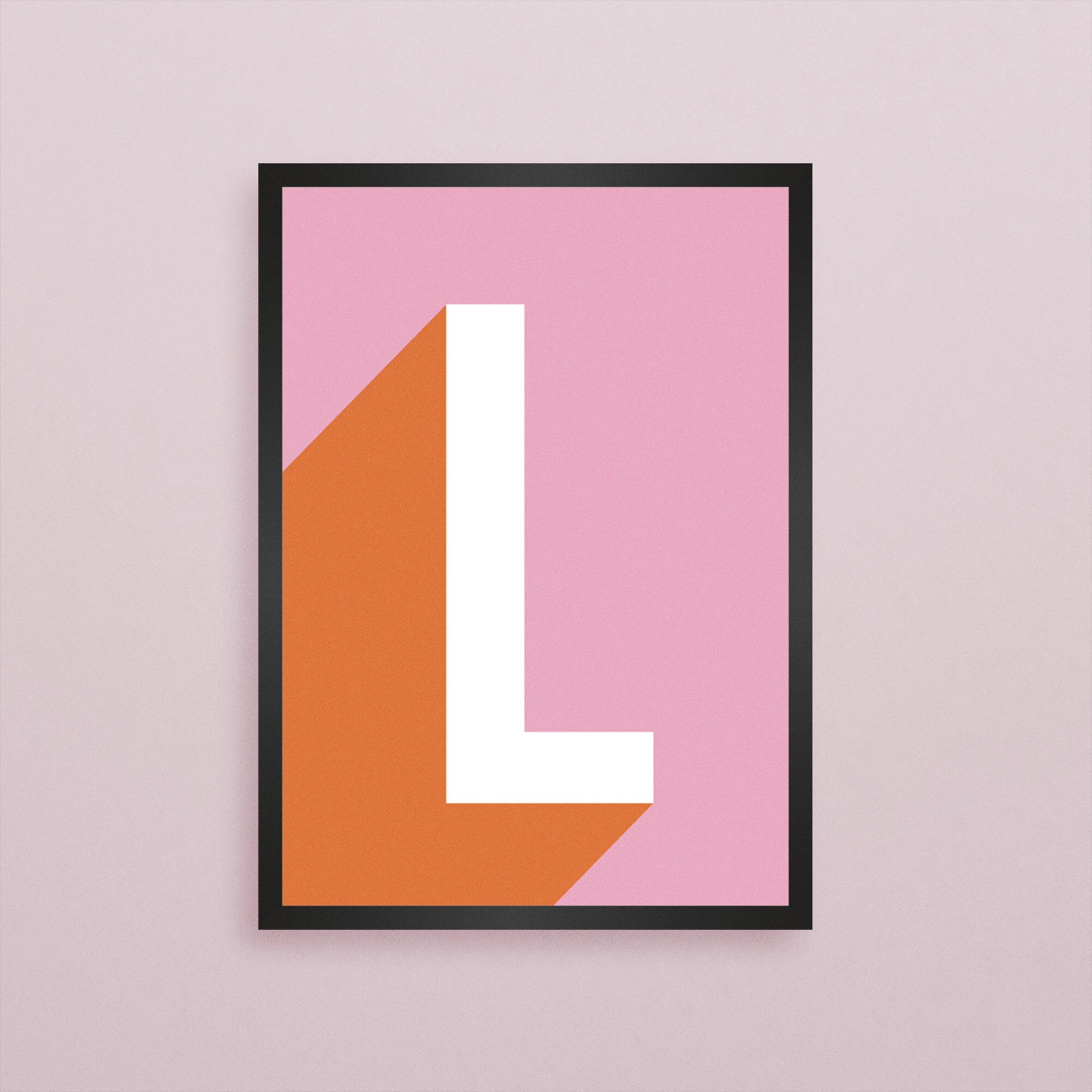Letter L Initial Print L Alphabet Print Kids Bedroom Print - Etsy