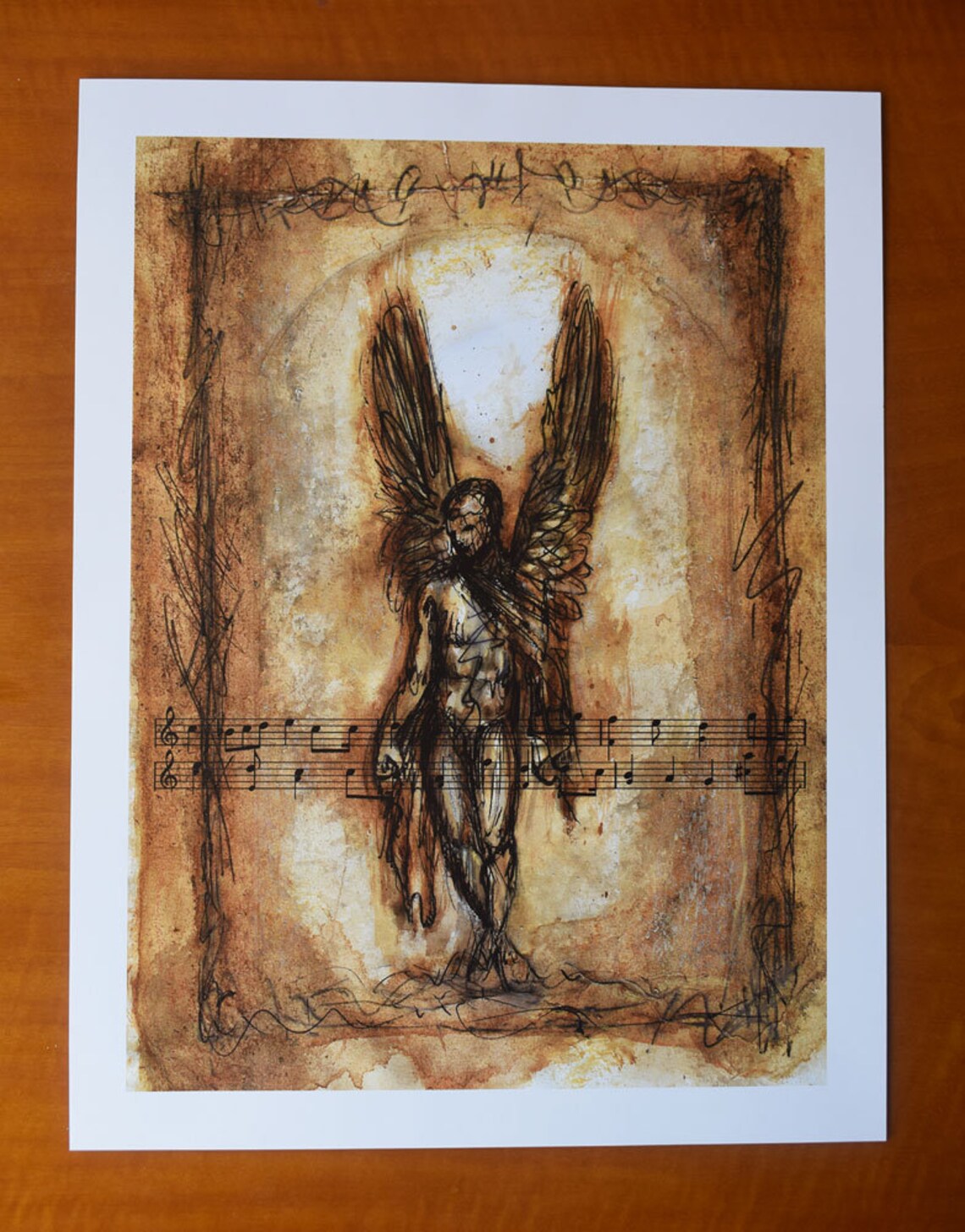 Fallen Angel Digital Print Premium Satin Photo Paper 300 Gm Signed by ...