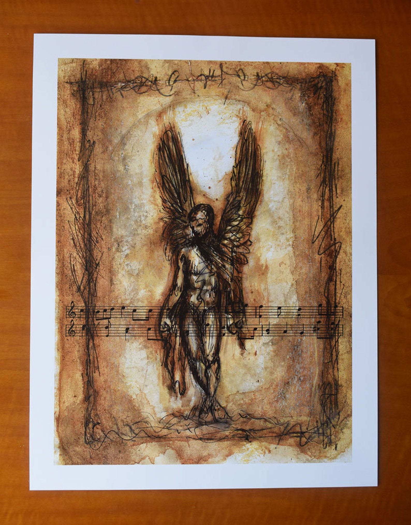 Fallen Angel Digital Print Premium Satin Photo Paper 300 Gm Signed by ...