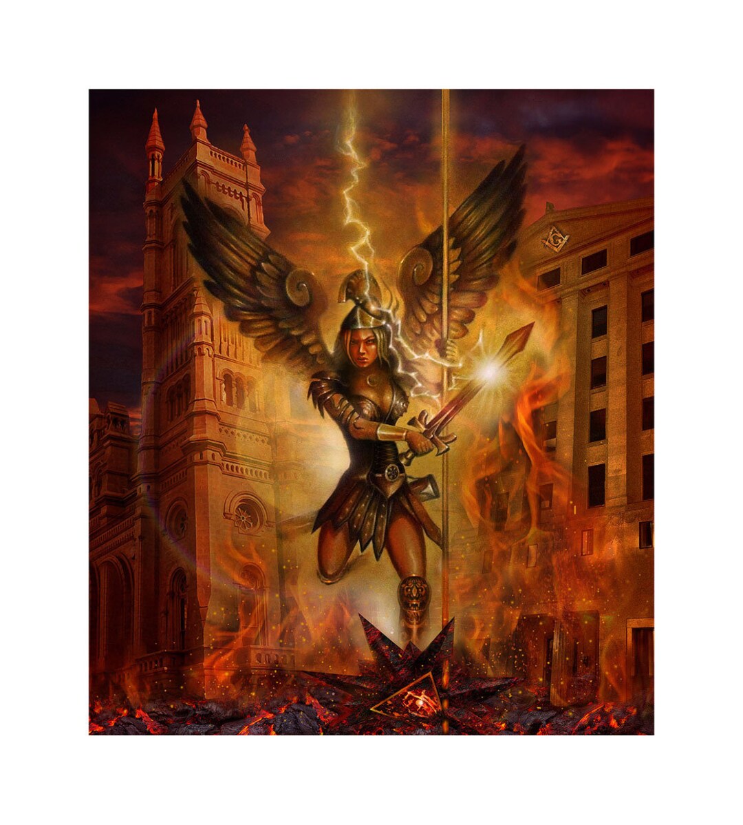 Nemesis (goddess of Revenge) Giclee Art Print on Hahnemühle Photo Matt ...