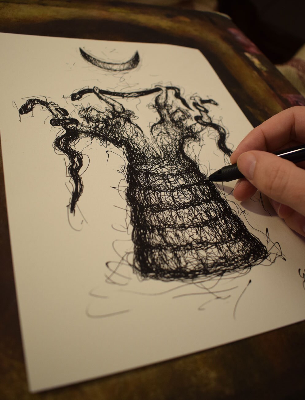 Snake Dance ORIGINAL DRAWING Pencil on Paper,dancer,women,ancient ...