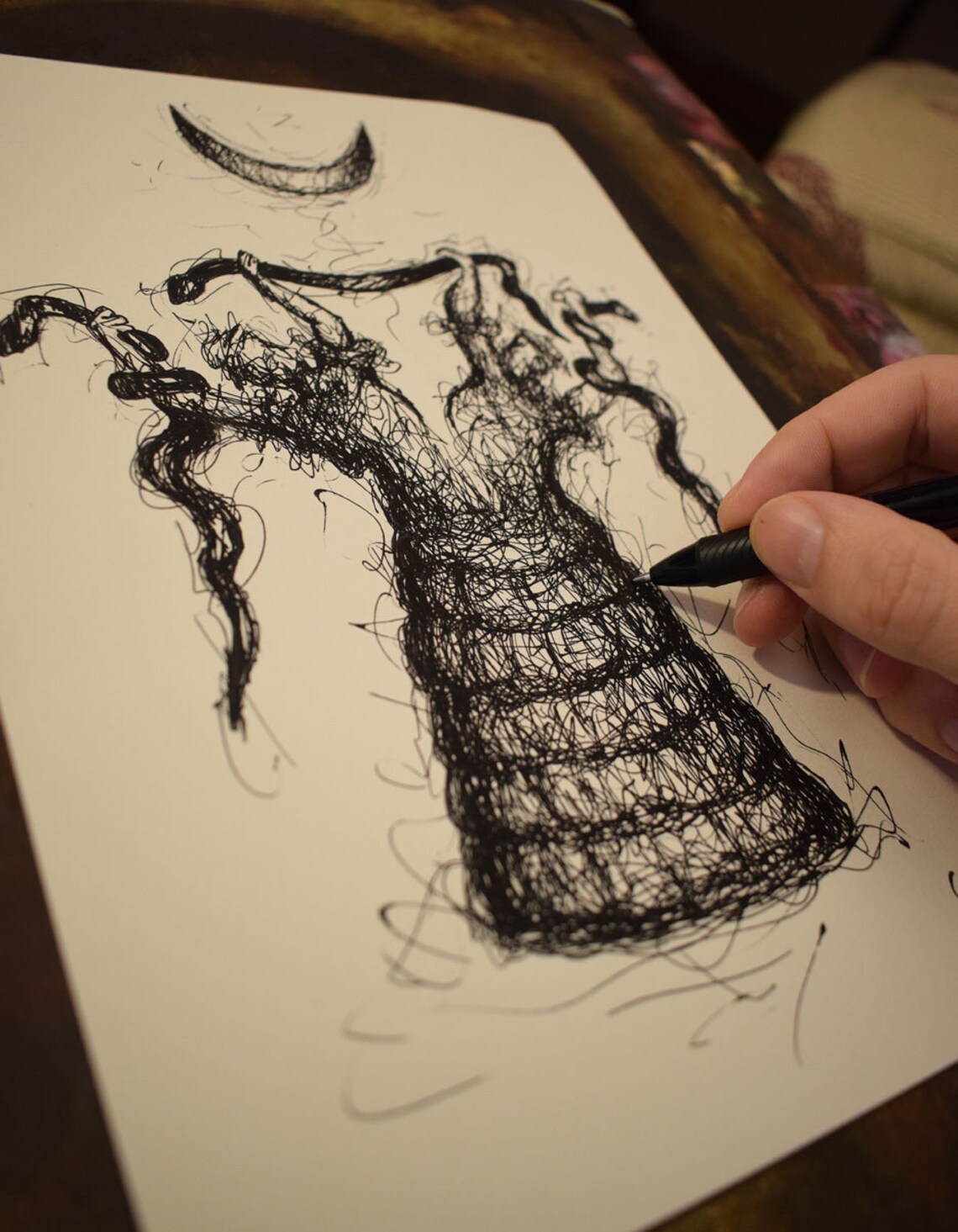 Snake Dance ORIGINAL DRAWING Pencil on Paper,dancer,women,ancient ...