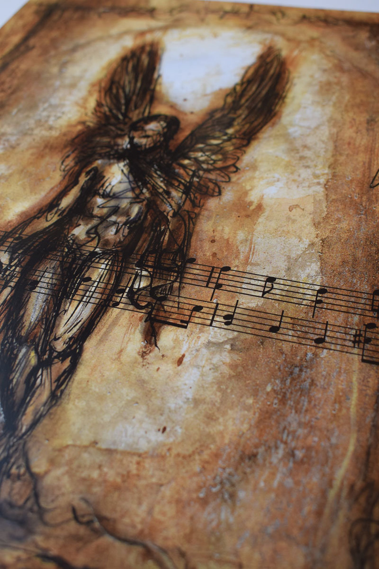 Fallen Angel Digital Print Premium Satin Photo Paper 300 Gm Signed by ...