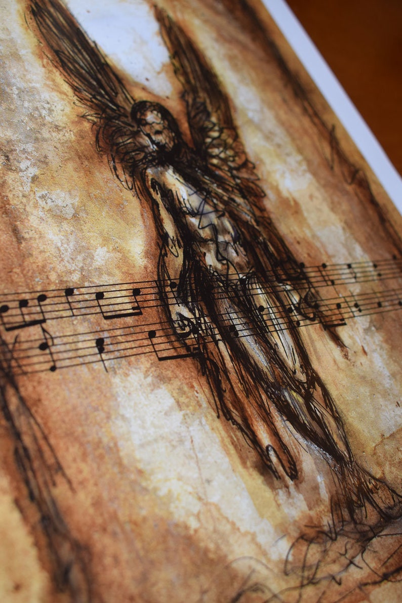 Fallen Angel Digital Print Premium Satin Photo Paper 300 Gm Signed by ...