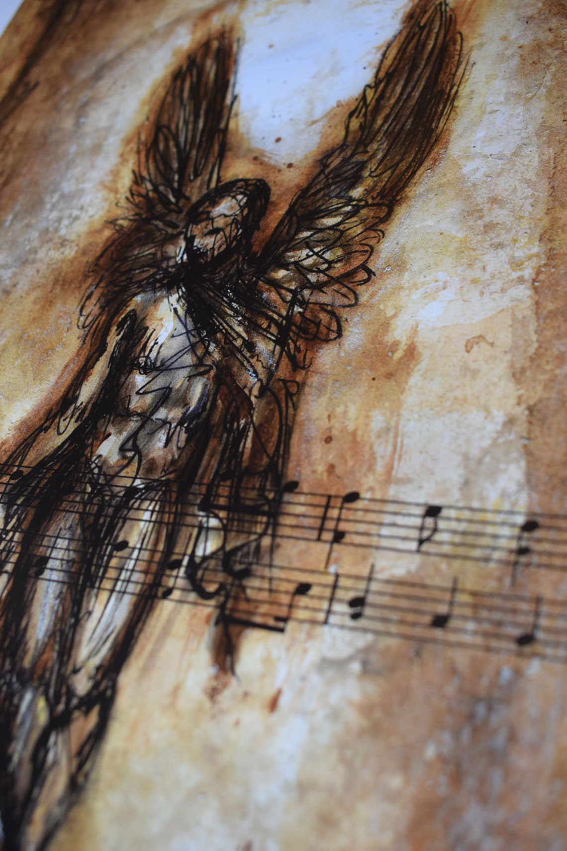 Fallen Angel Digital Print Premium Satin Photo Paper 300 Gm Signed by ...