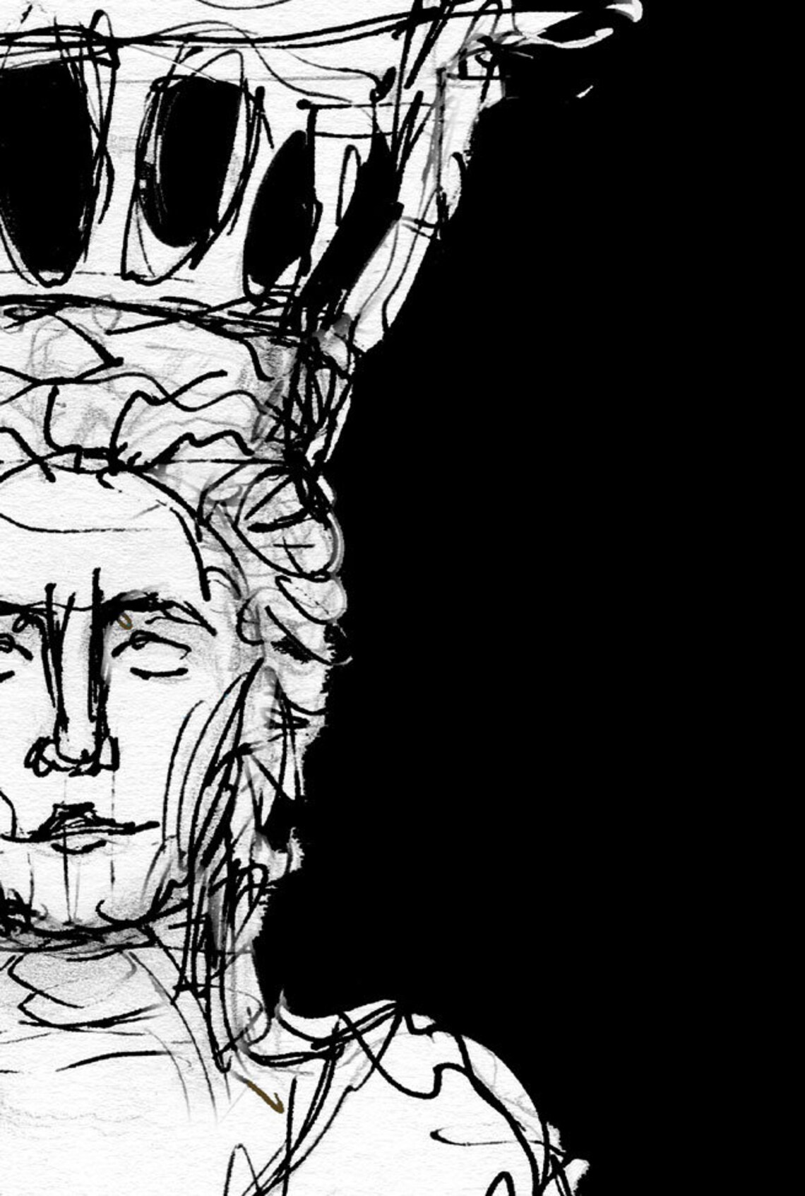 Caryatid - DOWNLOADABLE PRINT - Original Drawing - Pencil and Charcoal ...