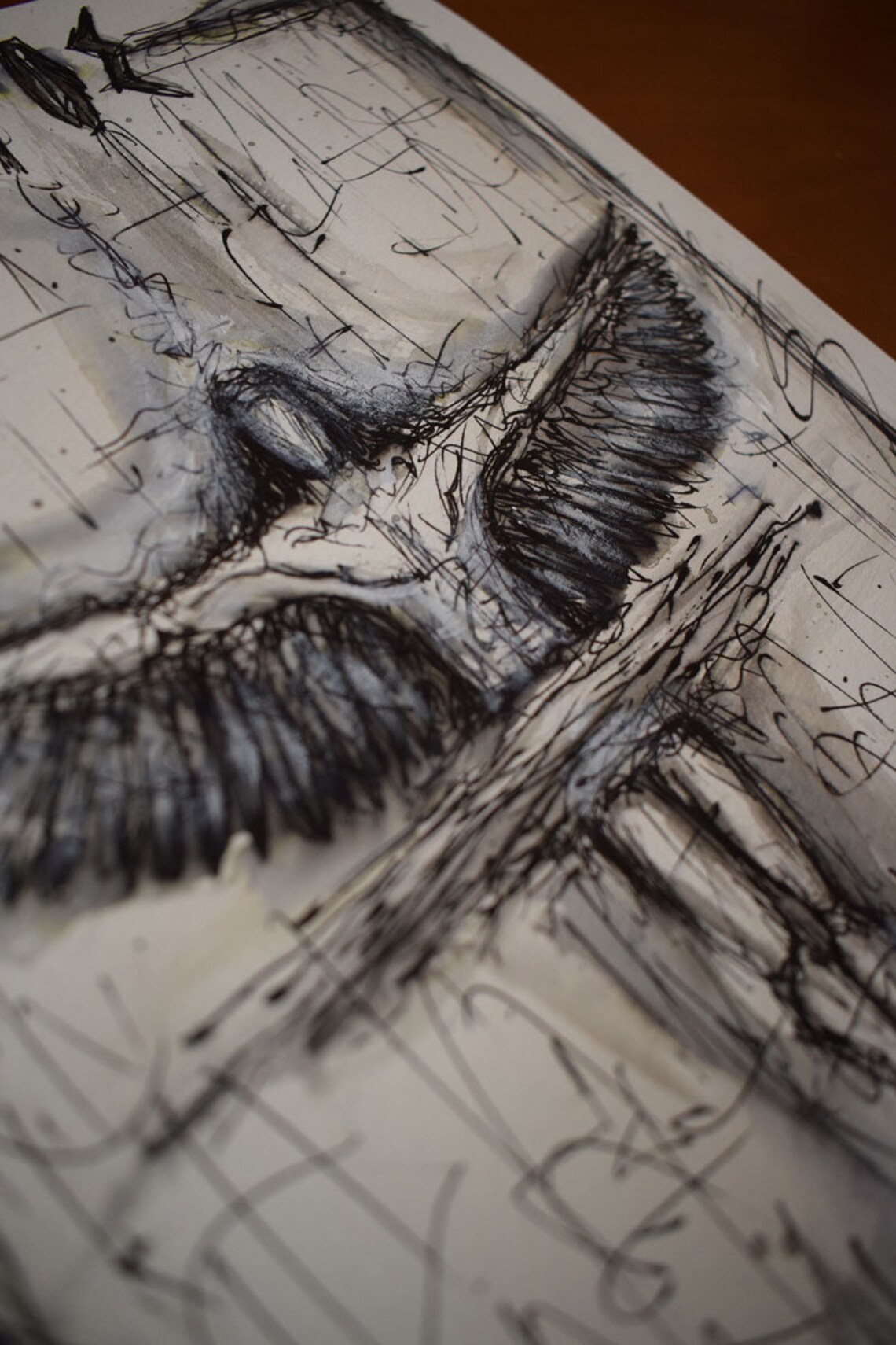 Icarus ORIGINAL DRAWING Pencil on Paperancient - Etsy