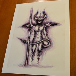 Apollyon (abaddon) - Giclee Art Print on Hahnemühle Photo Matt Fibre ...