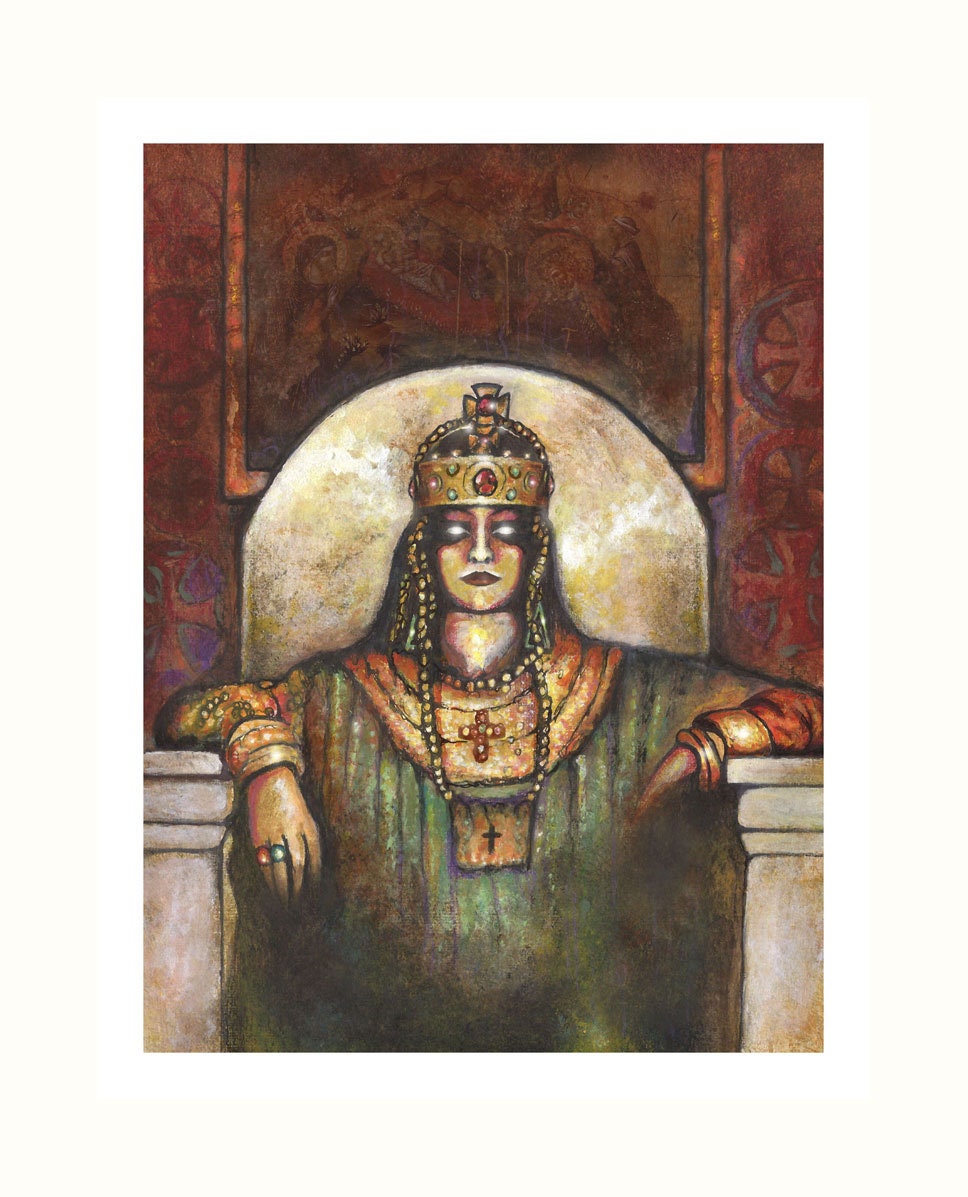 Empress Thedora Digital Print on Velvet 300 Gr Papersigned - Etsy