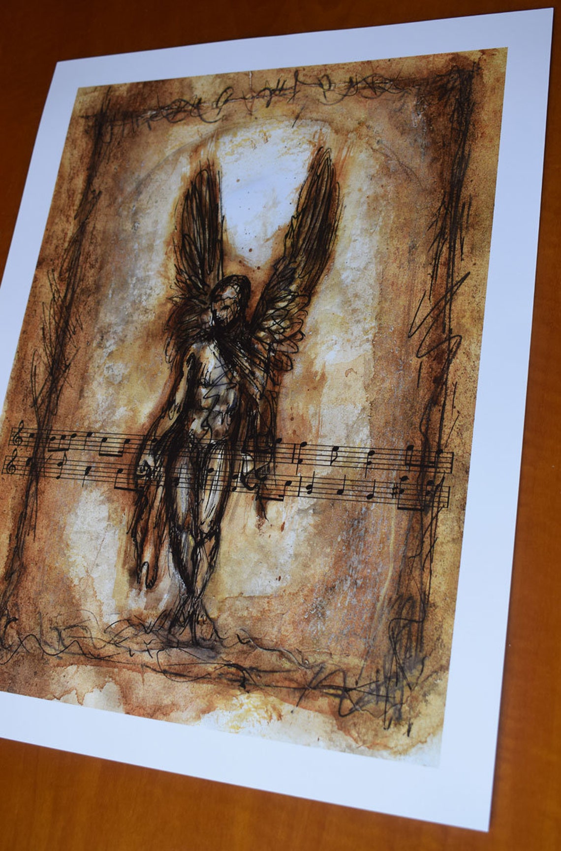 Fallen Angel Digital Print Premium Satin Photo Paper 300 Gm Signed by ...