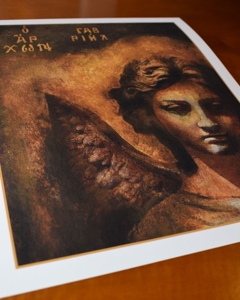 Archangel Gabriel - Giclee Art Print on Hahnemühle Photo Matt Fibre ...