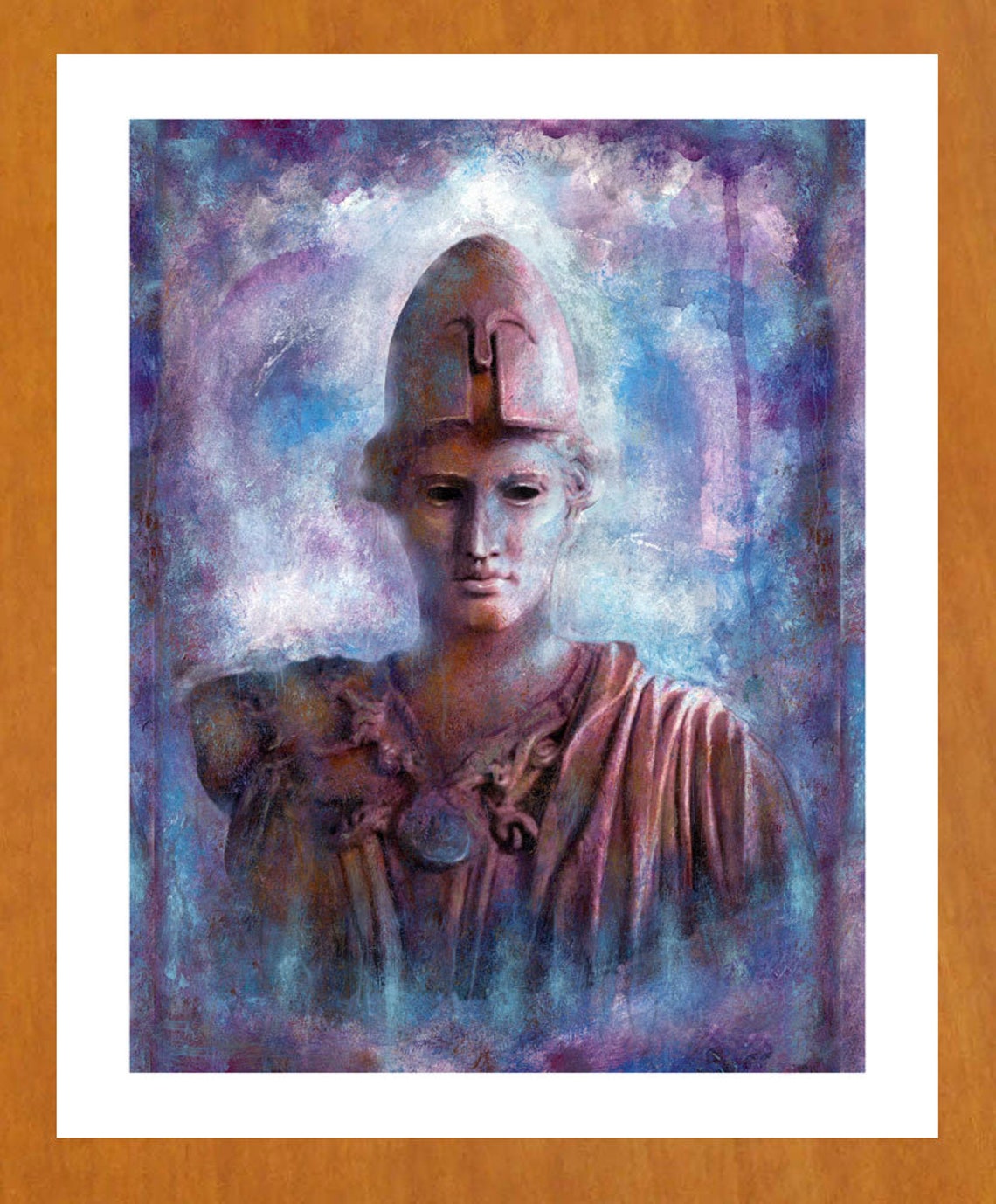 Goddess Athena Digital Print ,premium Satin Photo Paper 300 Gm Ancient ...