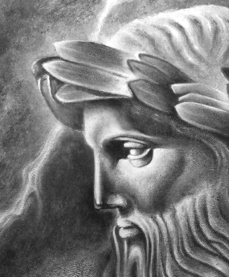 Zeus - Digital Print ,premium Satin Photo Paper 300 Gm - Ancient Greece ...