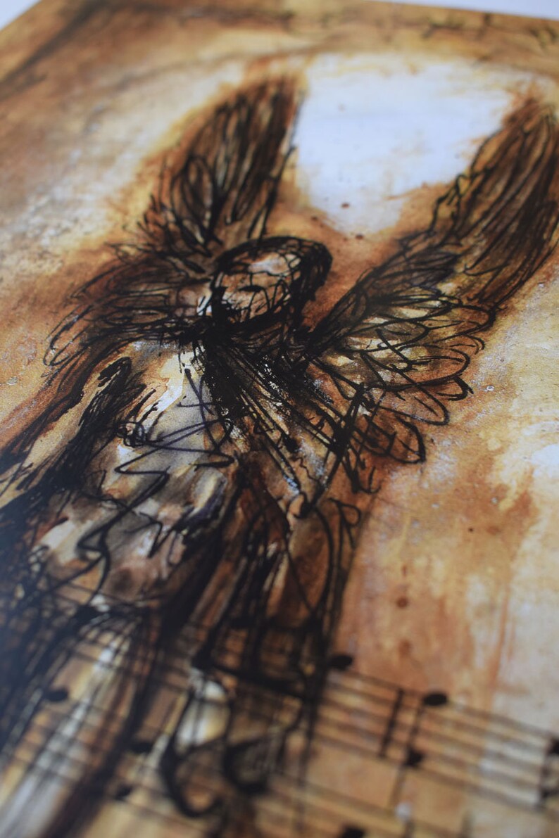 Fallen Angel Digital Print Premium Satin Photo Paper 300 Gm Signed by ...