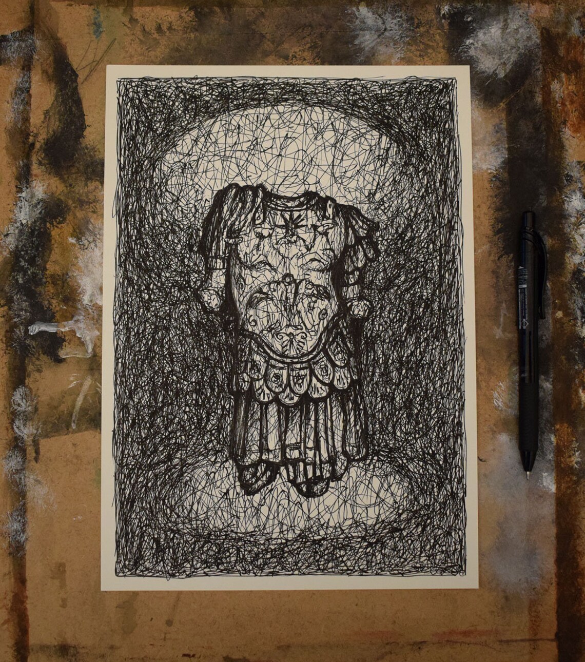 Imperator - ORIGINAL DRAWING - Pencil on Paper,ancient Rome,statue, - Etsy