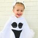 Ghost Boo Happy Girly Lashes Halloween Poncho - Ghost Poncho - Ghost ...