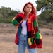 Harry Styles Inspired Cardigan Colour Block Patchwork - Etsy Canada