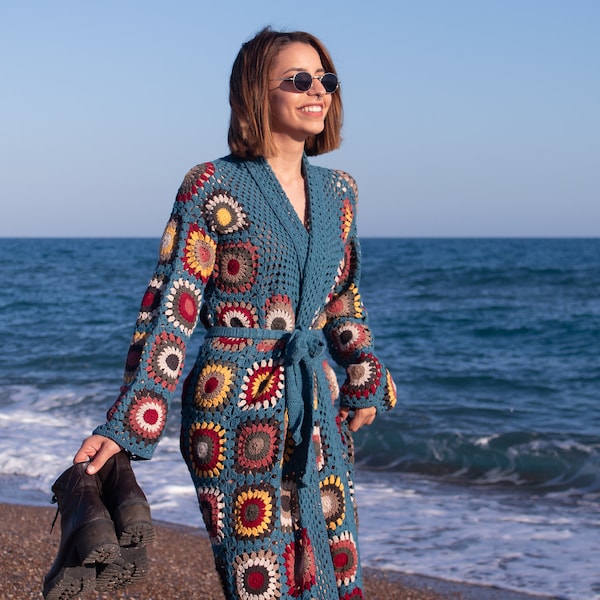 Patchwork Cardigan - Etsy