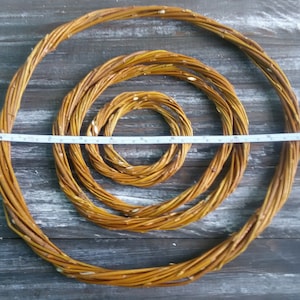 Set of 4 Hoops Willow Base Dreamcatcher Circle Natural Twig Dream ...