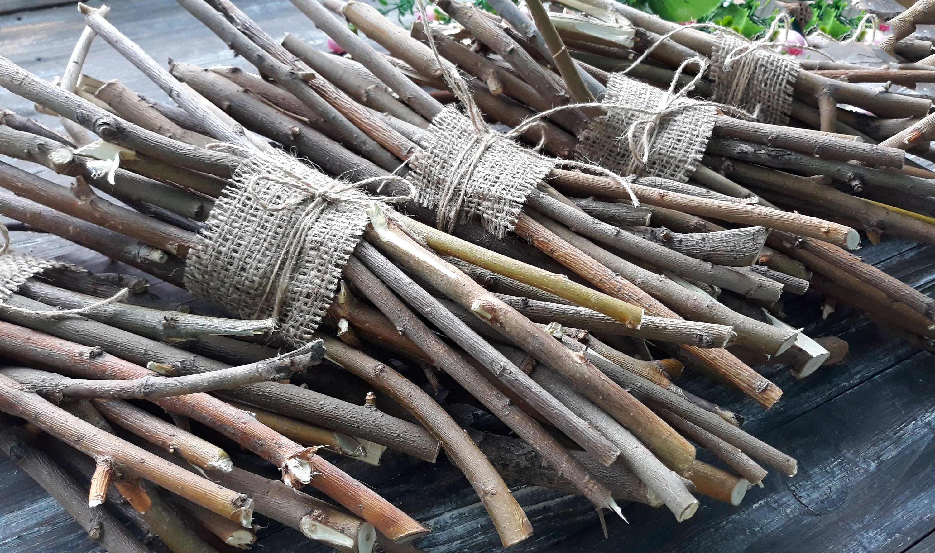 Wood sticks set of 20 pcs 12 long Branch bundle Rustic | Etsy
