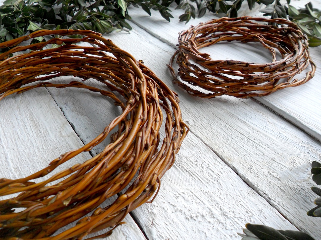 Set of 10 Willow Hoops Basic Hoop Dreamcatcher Traumfnger Twig Wreath ...