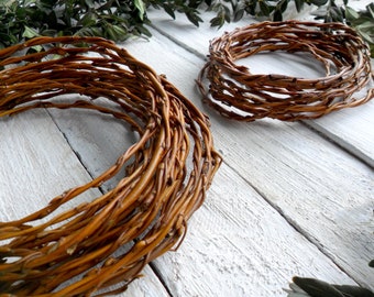 10 Rings of Willow Branch Natural Willow Twig Handmade Wreath Base ...
