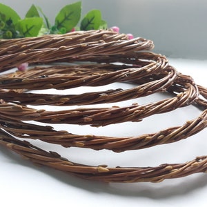 10 Rings of Willow Branch Natural Willow Twig Handmade Wreath Base ...