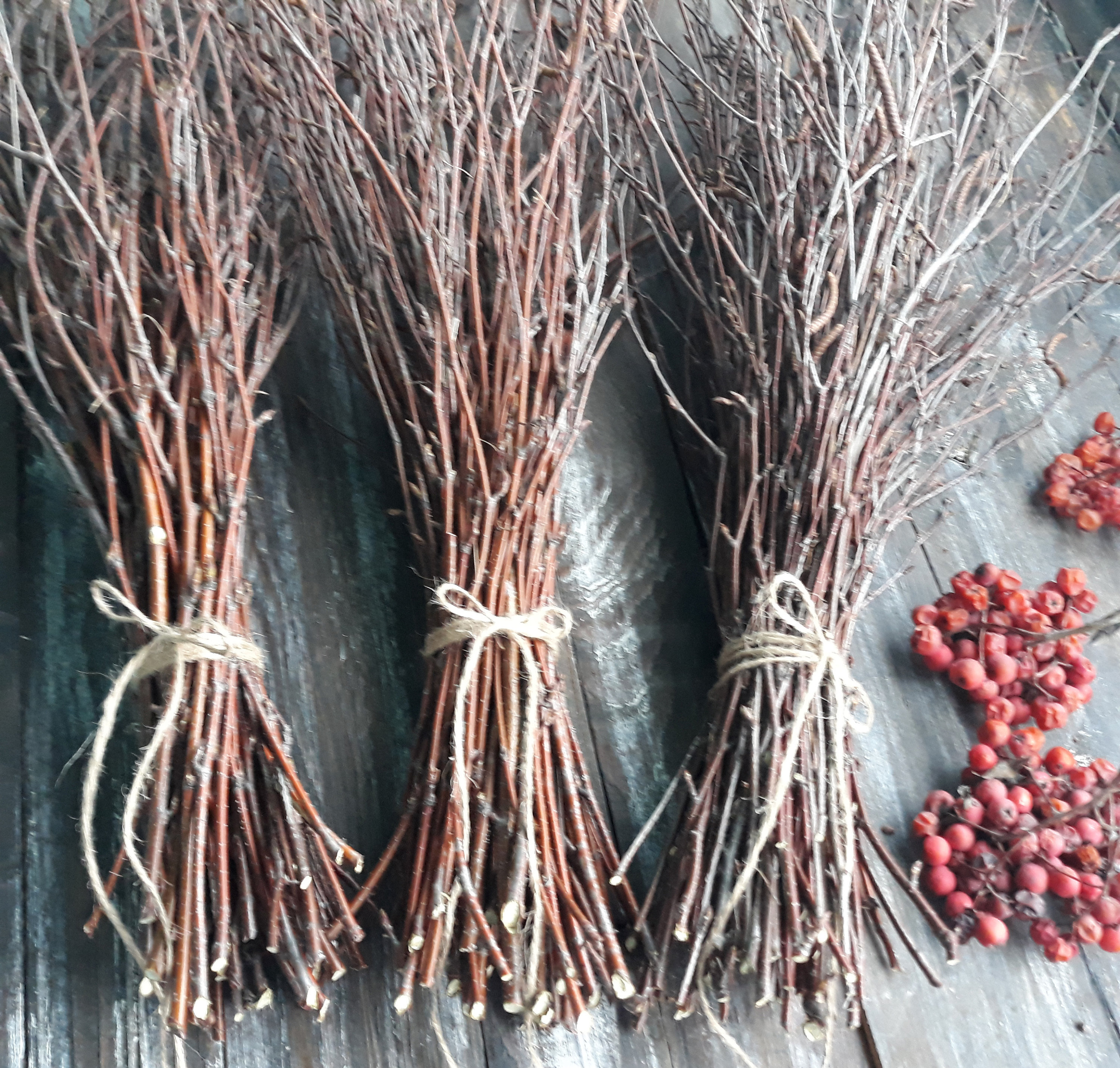 Birch Broom Birch Twigs Bundle Branches Spring Home Decor - Etsy UK