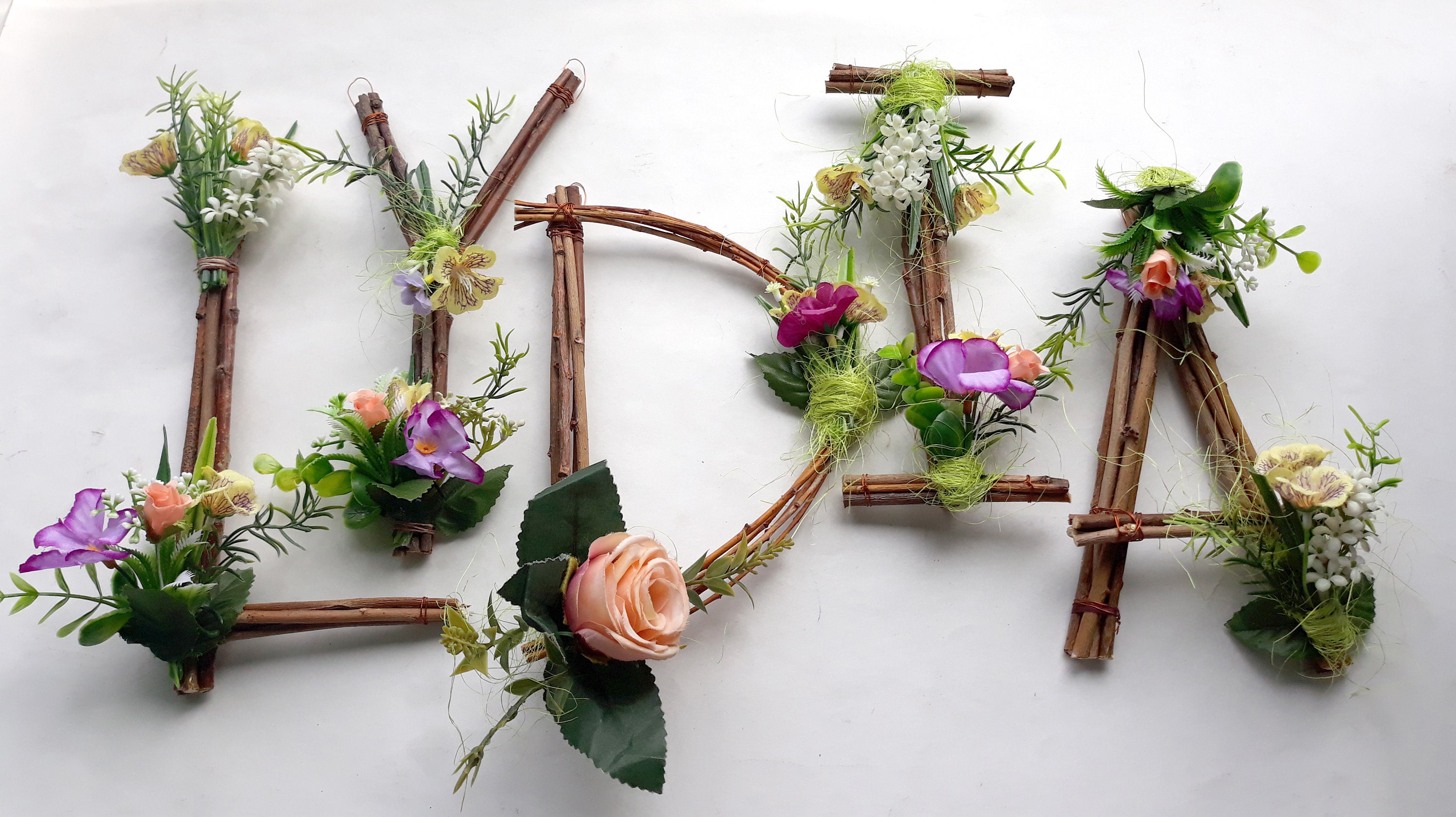 12 Rustic Nursery Letter Baby Room Decoration Rustic | Etsy