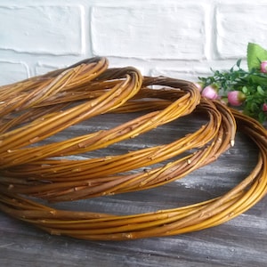 Set of 4 Hoops Willow Base Dreamcatcher Circle Natural Twig Dream ...