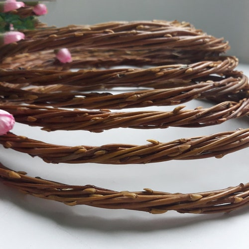 10 Rings of Willow Branch Natural Willow Twig Handmade Wreath | Etsy