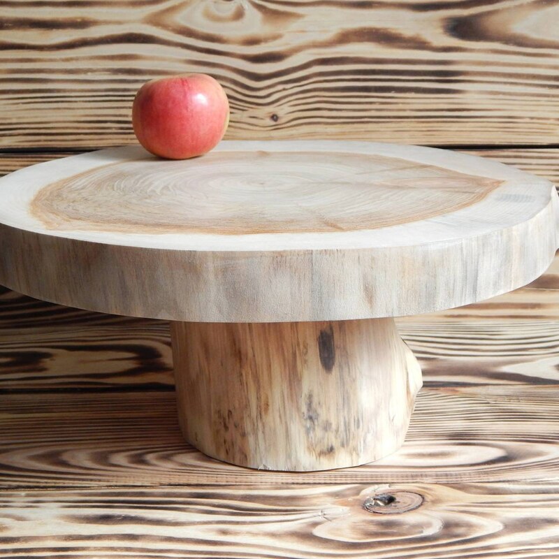 Wood Cake Stand - Etsy