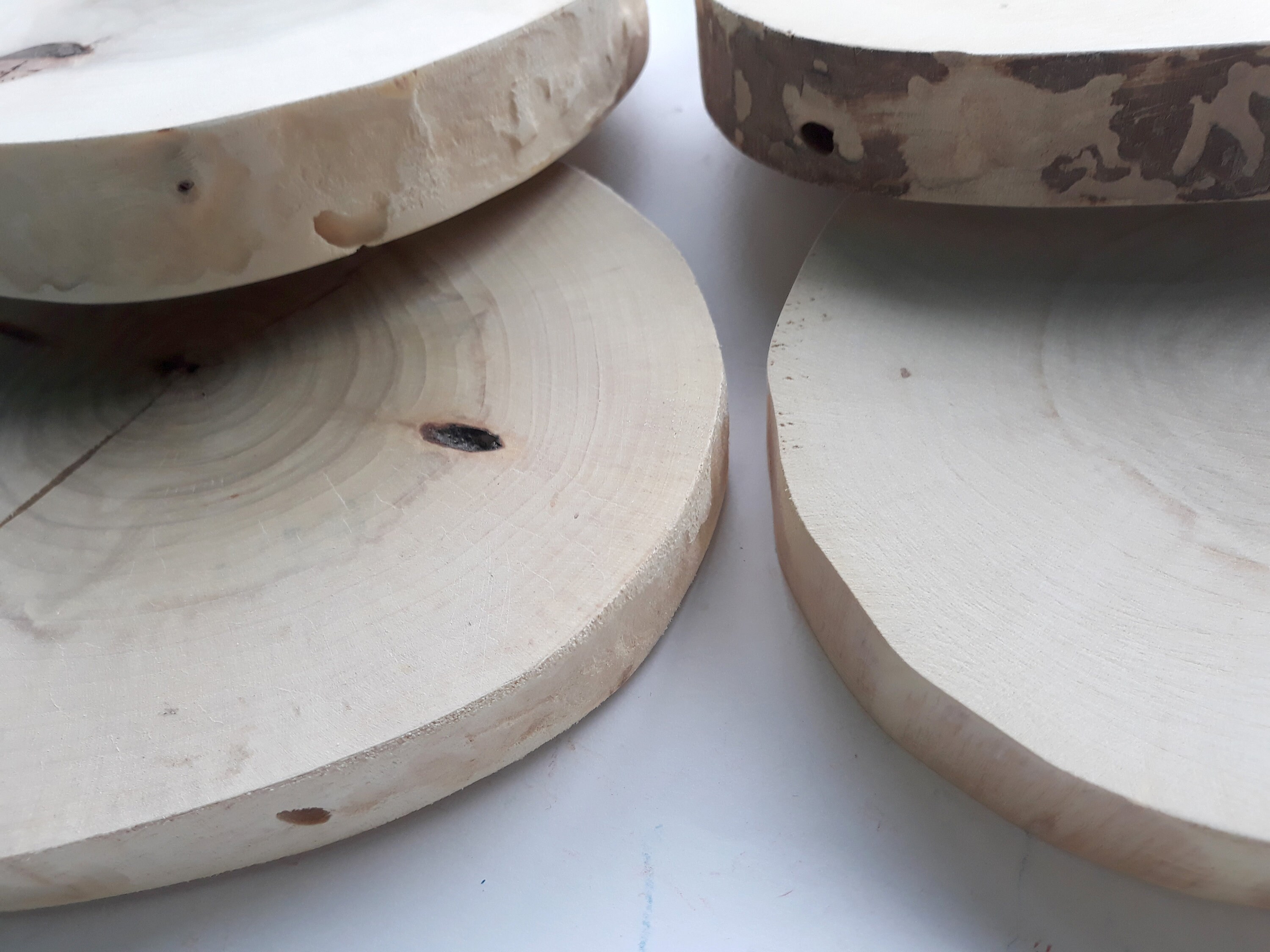 7.09 Wood slab cake base Wood stump Cake holder Hardwood | Etsy