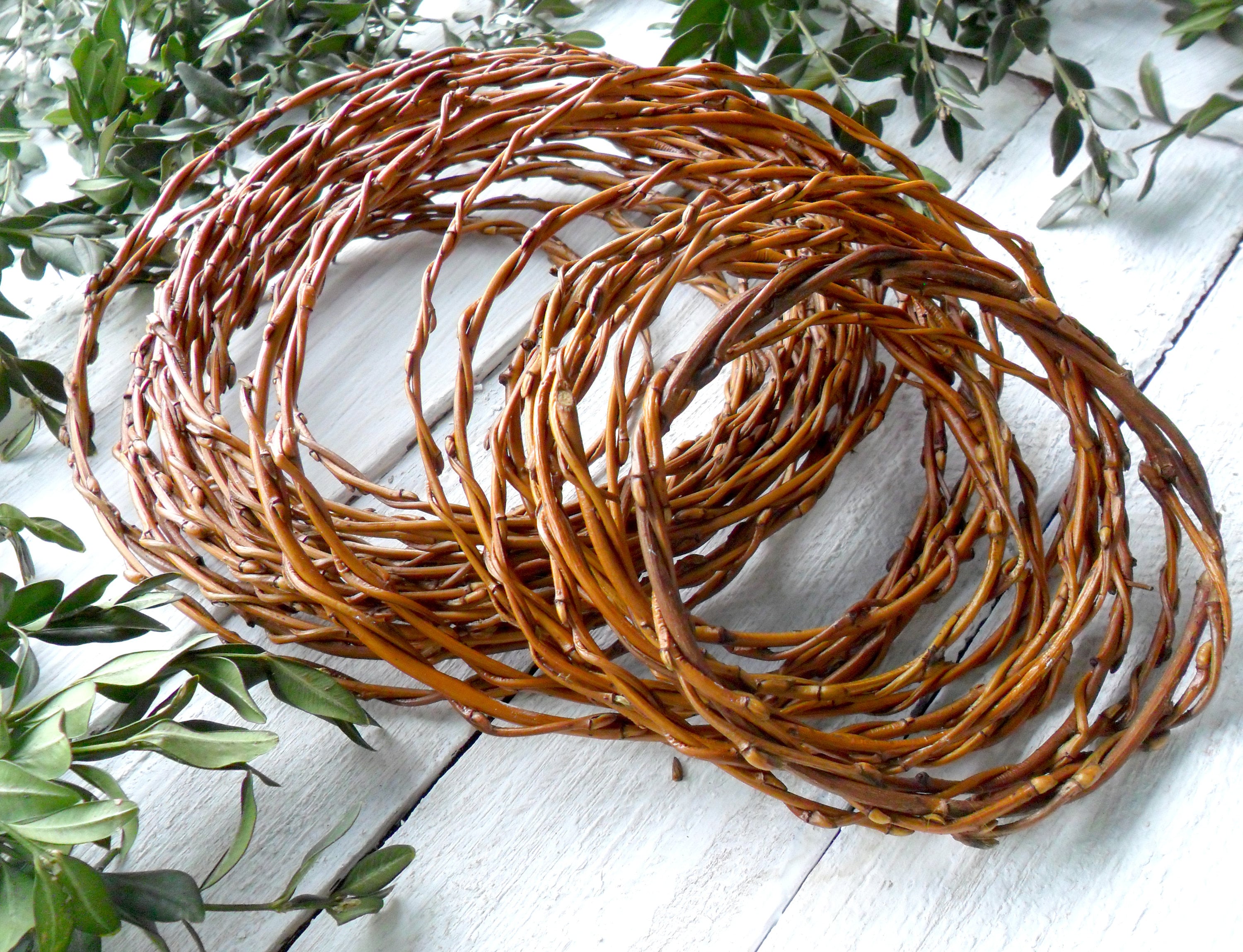Set of 10 Willow Hoops Basic Hoop Dreamcatcher Traumfnger Twig Wreath ...