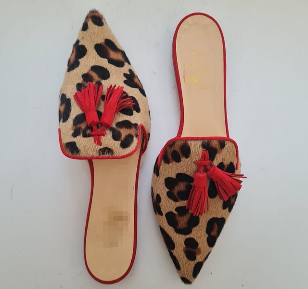 Mules, Animal Print, Ponyskin Mules, Leopard Shoes, Leather Shoes ...