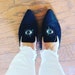 Evileye Greek Leather Mules Evil Eye Shoes Suede Mules - Etsy