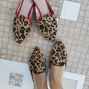 Mules, Animal Print, Ponyskin Mules, Leopard Shoes, Leather Shoes ...