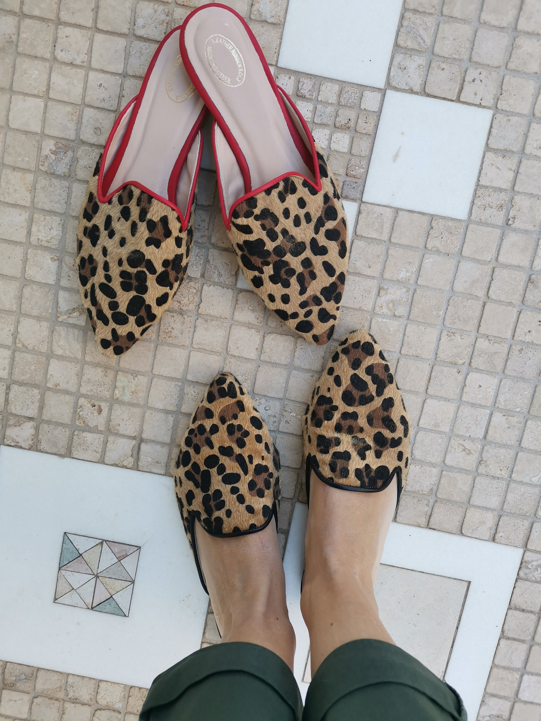 Mules, Animal Print, Ponyskin Mules, Leopard Shoes, Leather Shoes ...