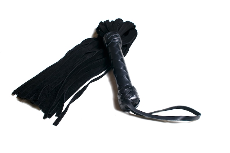 Flog Bdsm Leather Flogger Whip Soft Suede 177 Mdb Etsy