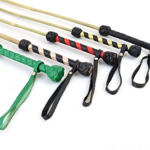 Spankings Cane, Punishment, Dominatrix, Leather Bamboo Cane, Handmade ...