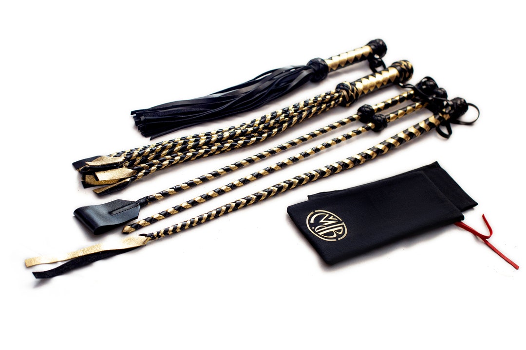 BDSM Leather Floggers Kit, Floggers, Whips, Catonine, Spankings, Riding ...