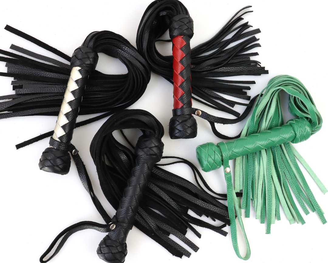 Leather Floggers Small Whips 30 Tails Martinet 19.7 in Handmade. - Etsy